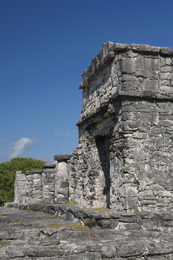 Mayan Temple at Tulum stock photo. Image of castillo - 41282932