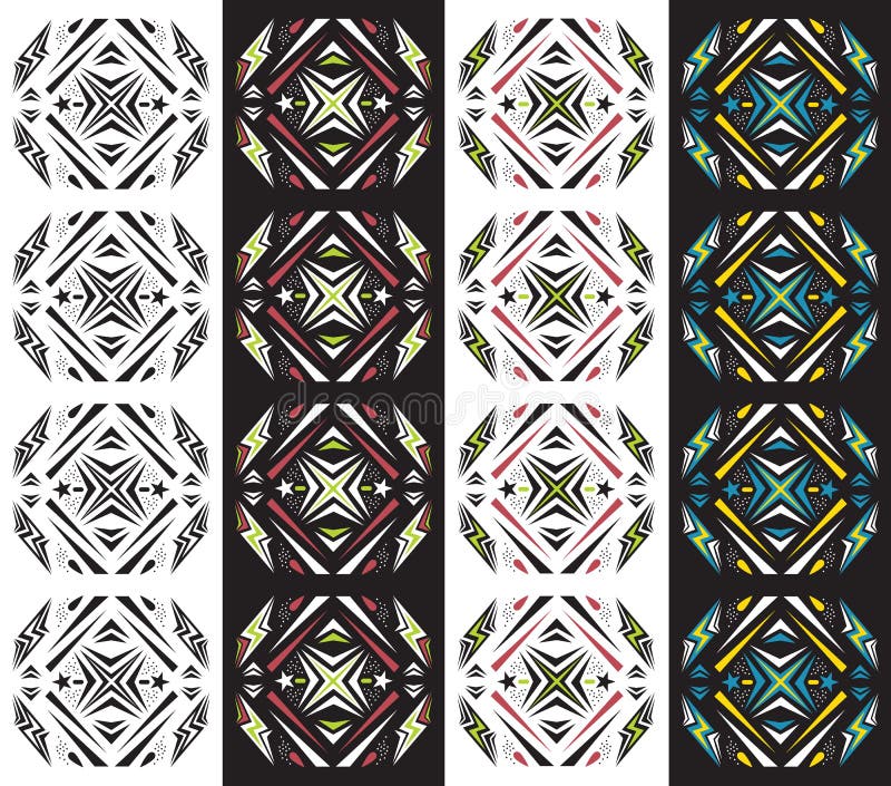 Mayan texture pattern. stock vector. Illustration of cover - 44322496