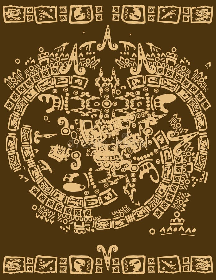 Mayan tribal elements stock vector. Illustration of culture - 78581999