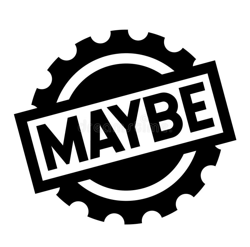 Maybe black stamp stock vector. Illustration of japanese - 124059615