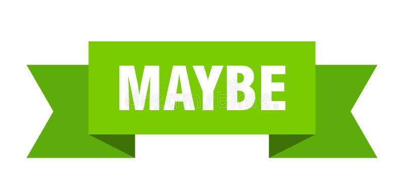 Maybe ribbon. stock vector. Illustration of paper, white - 191261431