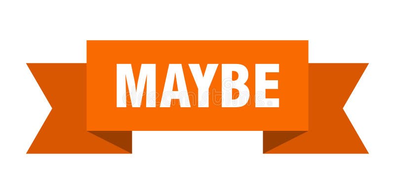 Maybe ribbon. stock vector. Illustration of sign, label - 191264296