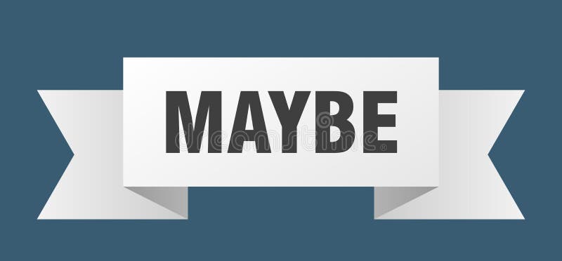 Maybe ribbon. stock vector. Illustration of band, graphic - 191270500