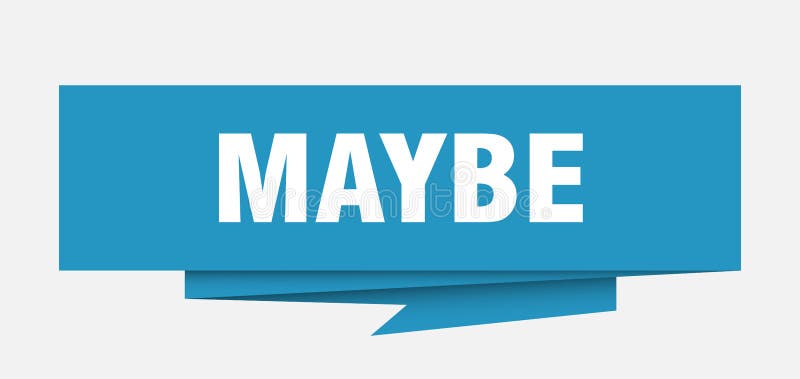 Maybe stock vector. Illustration of bubble, design, note - 124280122