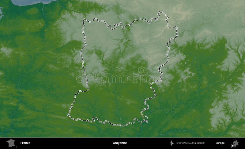 Mayenne Outline Map Stock Photos - Free & Royalty-Free Stock Photos ...