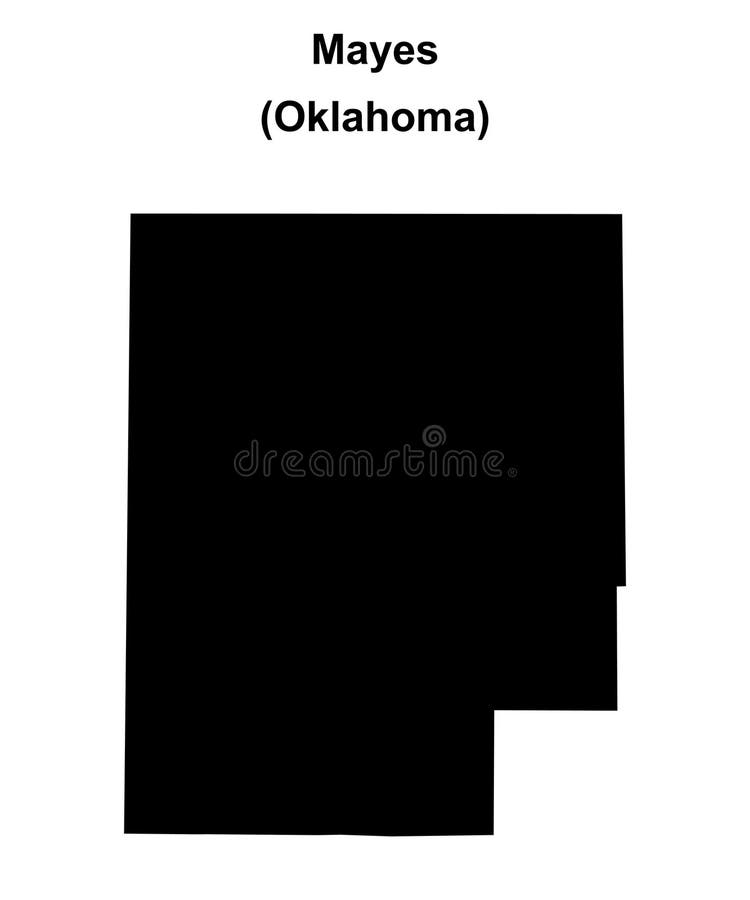 Mayes outline map stock vector. Illustration of silhouette - 361752852
