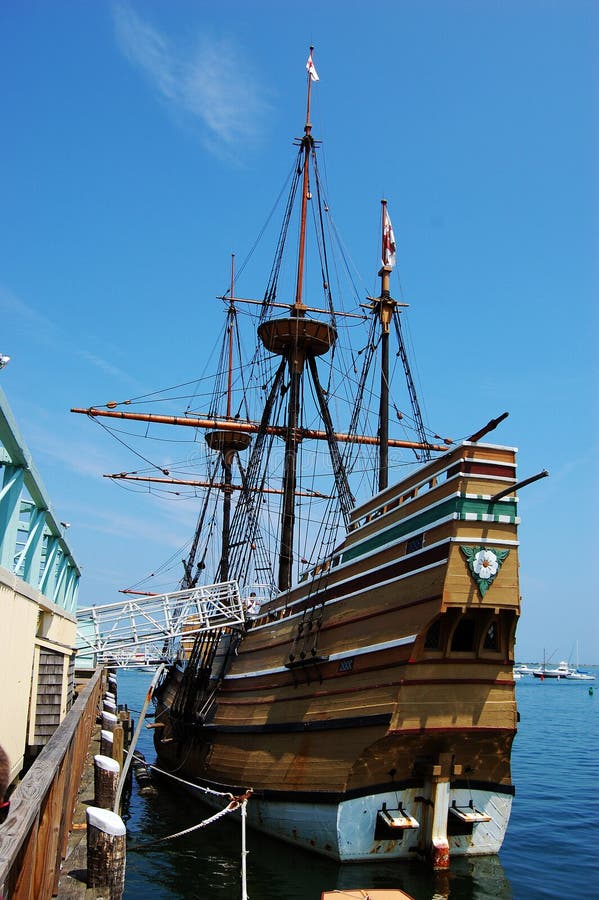 The Mayflower II stock photo. Image of cruise, atlantic - 19422334