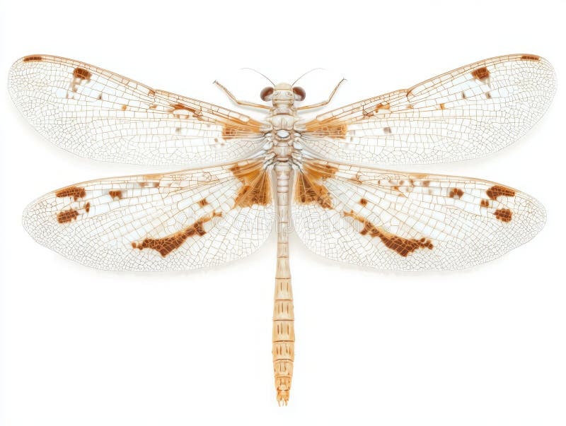 Mayfly Rests Gracefully with Its Wings Fully Extended, Revealing ...