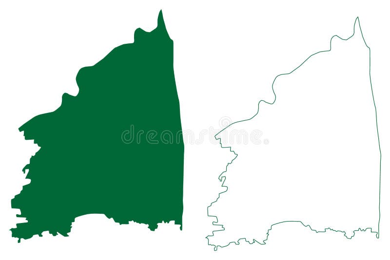 Mayiladuthurai District Tamil Nadu State, Republic of India Map Vector ...