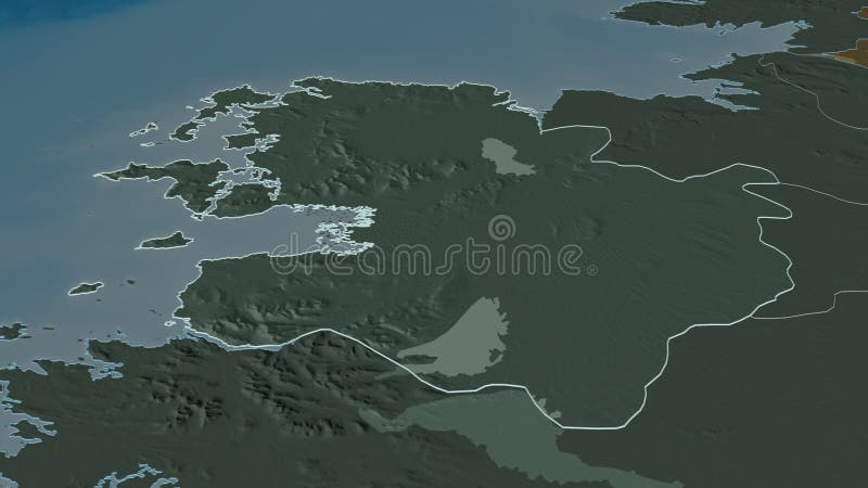 Mayo, Ireland - Outlined. Administrative Stock Illustration ...