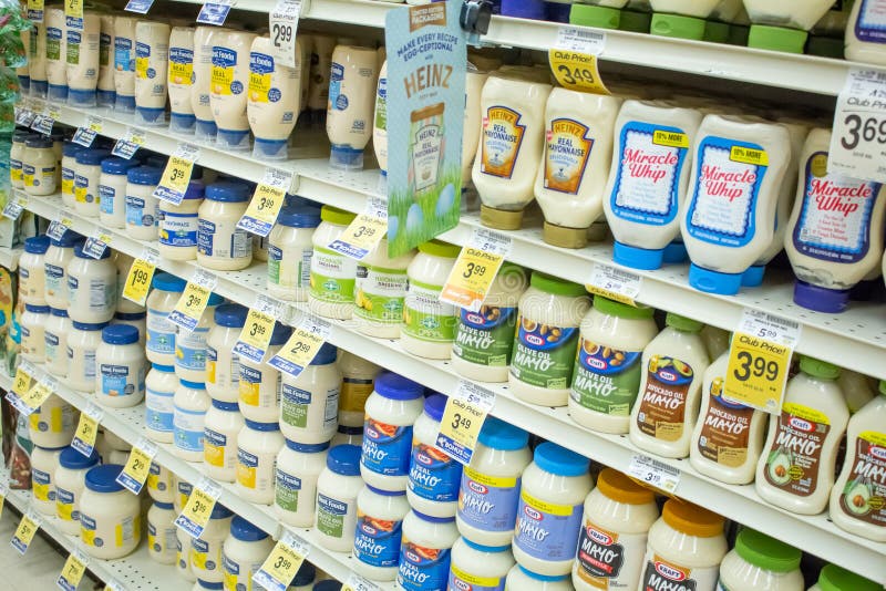 Mayo at the store editorial photography. Image of carton - 158166947