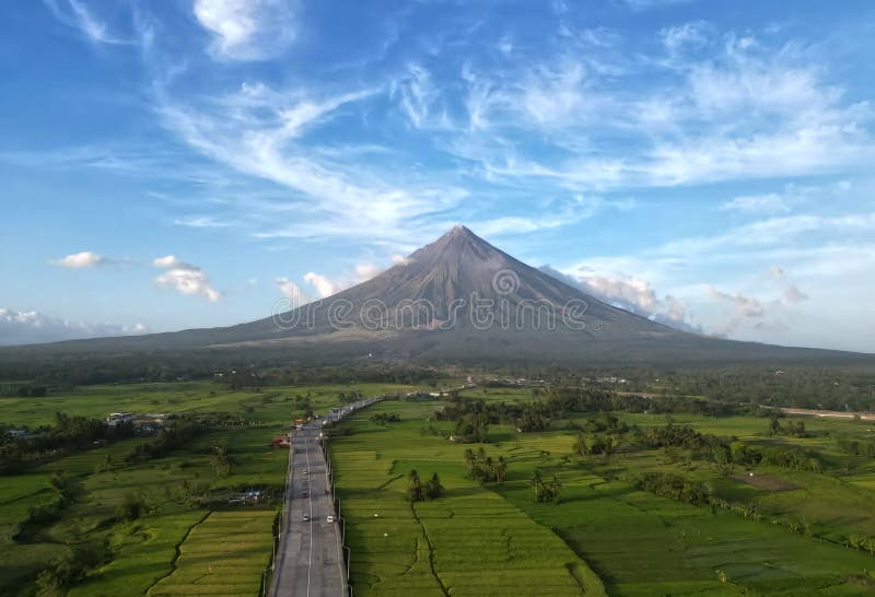 Mayon Volcano Perfect Cone Albay, Nicole Region Stock Image - Image of ...