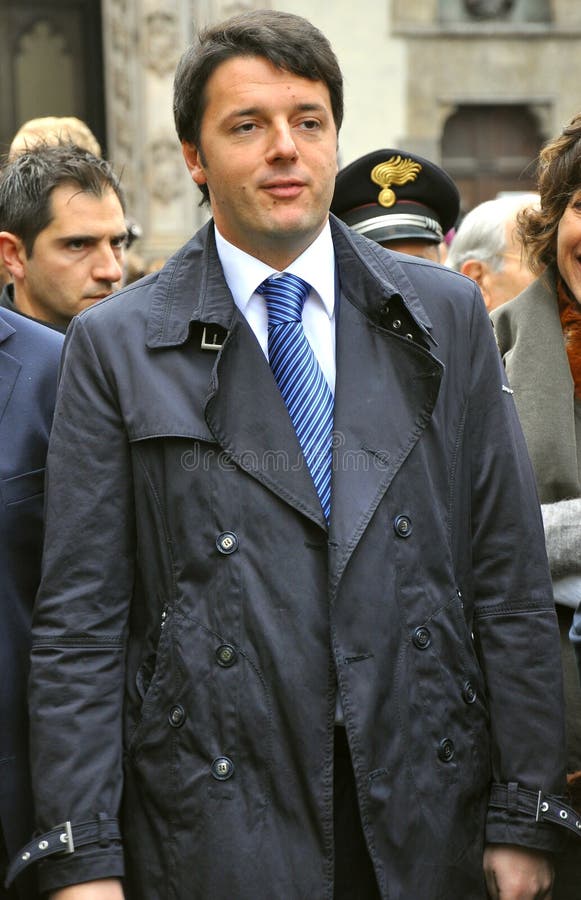 Matteo Renzi in Florence Prime Minister of Italy Editorial Photography ...