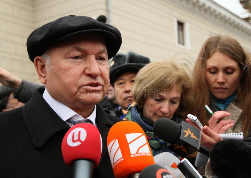 Public Speech of Mayor Luzhkov Editorial Photo - Image of communication ...