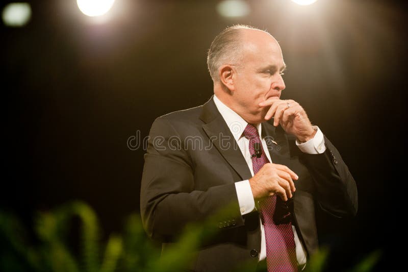 Mayor Rudy Giuliani editorial photography. Image of motivation - 8365842