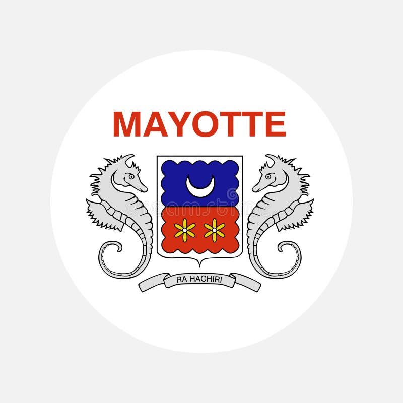 Mayotte Flag Simple Illustration for Independence Day or Election Stock ...