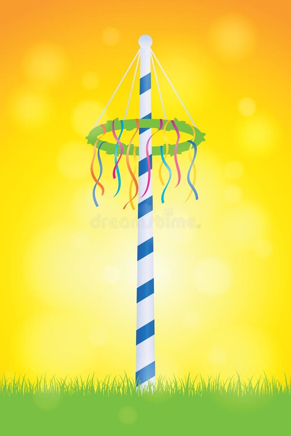 Maypole Stock Illustrations – 168 Maypole Stock Illustrations, Vectors ...
