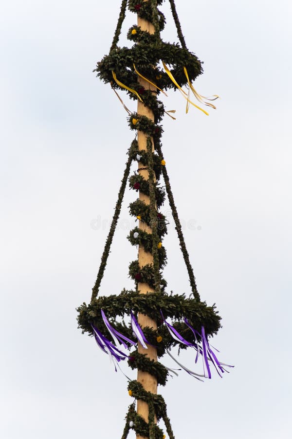 Maypole Dancing on a Sunny Holiday Stock Image - Image of white, high ...