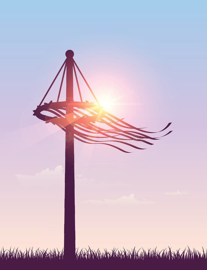 Maypole Stock Illustrations – 168 Maypole Stock Illustrations, Vectors ...