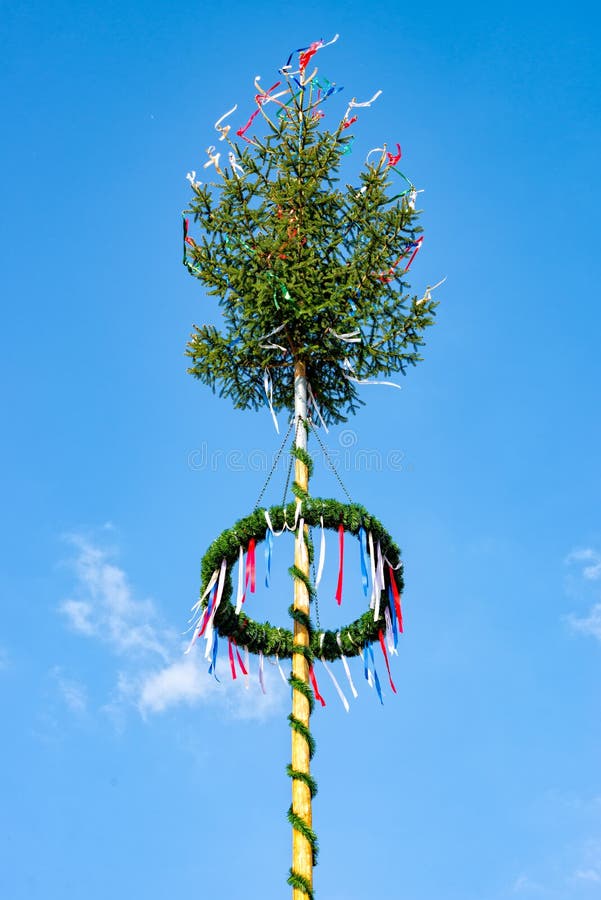 Maypole Set and decorate stock image. Image of maypole - 94815549