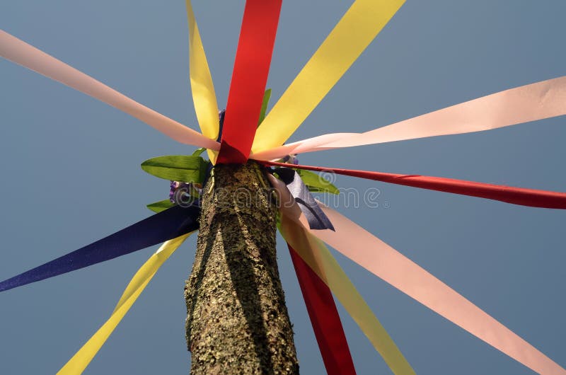 Maypole stock photo. Image of festival, maypole, spring - 30119198