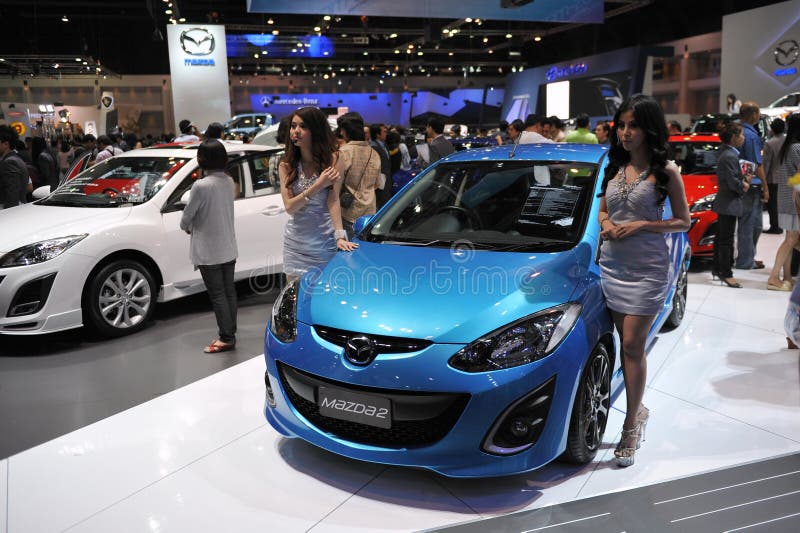 Mazda 2 on Display at a Motor Show Editorial Photo - Image of fast ...