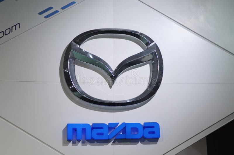Mazda logo editorial stock image. Image of autocar, fancy - 17272674