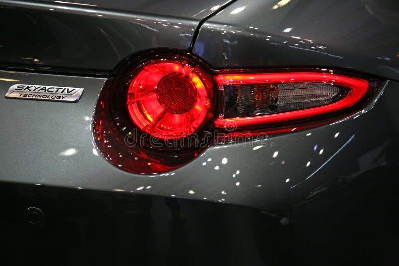 Mazda MX-5,back side editorial stock photo. Image of exhibition - 115329663