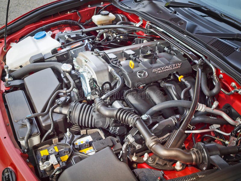 Mazda MX-5 2015 Engine editorial photography. Image of family - 63846317