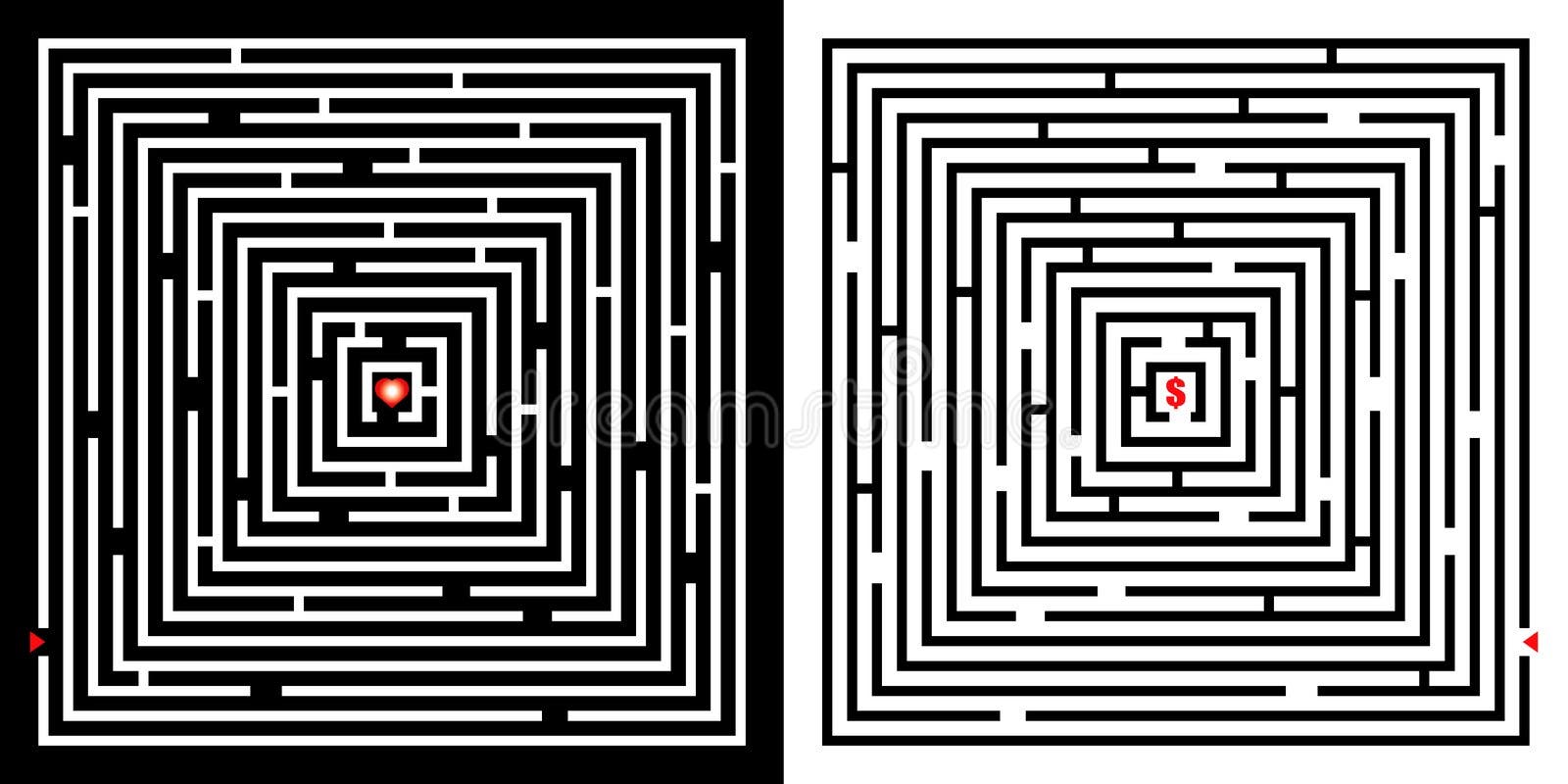 Ending Labyrinth Stock Illustrations – 22 Ending Labyrinth Stock ...