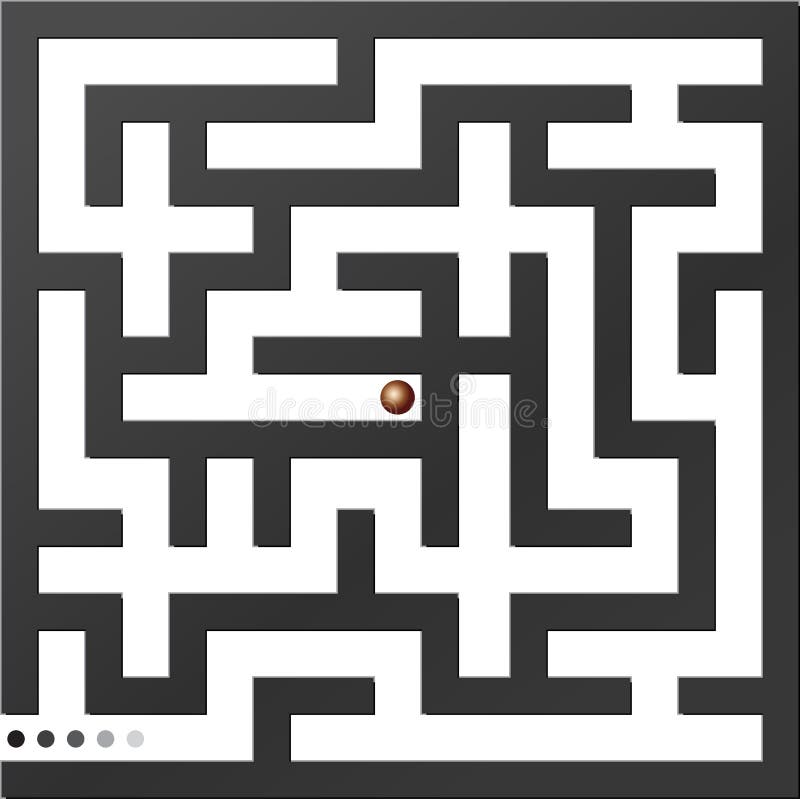 Maze stock vector. Illustration of enter, finish, achievement - 11532182