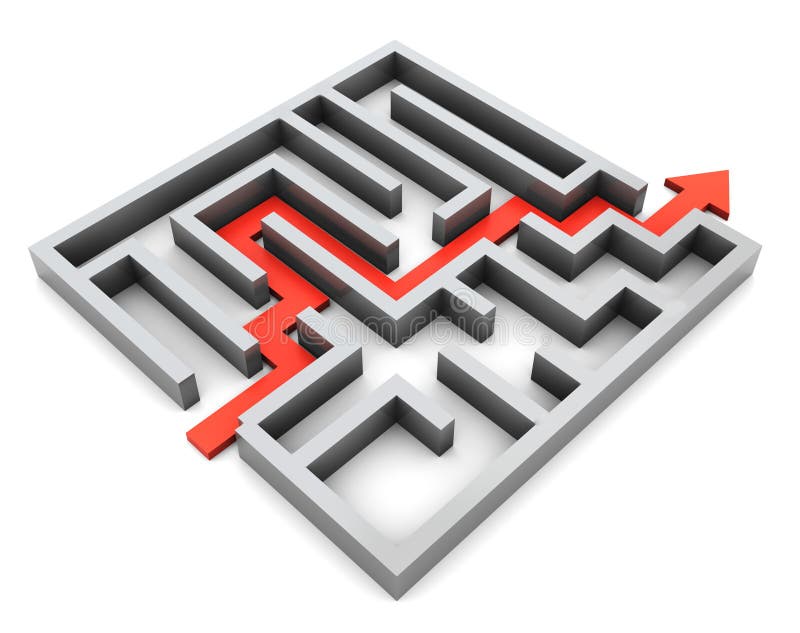Maze stock illustration. Illustration of object, maze - 17646519