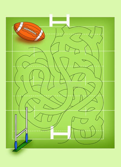 Football Maze Stock Illustrations – 210 Football Maze Stock ...