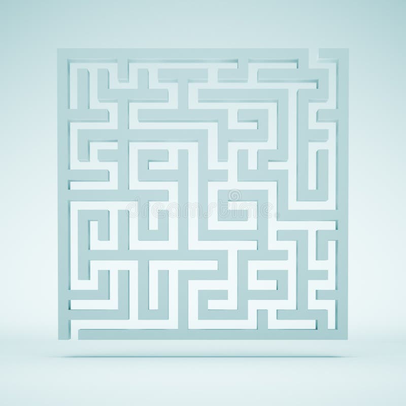 2D Maze stock vector. Illustration of curves, confusing - 19870167