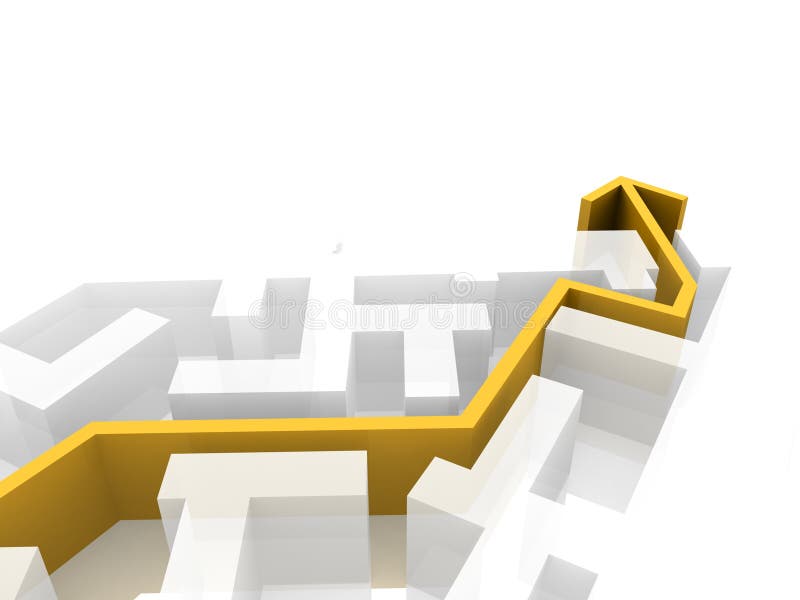 Maze stock illustration. Illustration of concept, path - 18493387