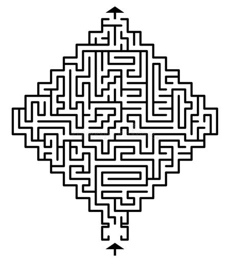 Maze stock vector. Illustration of empty, education, game - 22928235