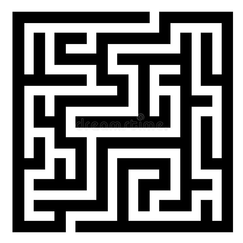 2D Maze stock vector. Illustration of curves, confusing - 19870167