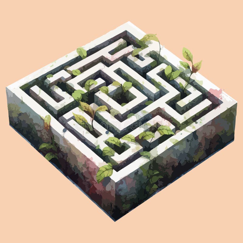 Square Maze Game for the Kids, Challenging Riddle Game, Labyrinth for ...