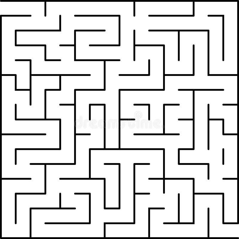 Difficult Maze Drawing Stock Illustrations – 419 Difficult Maze Drawing ...