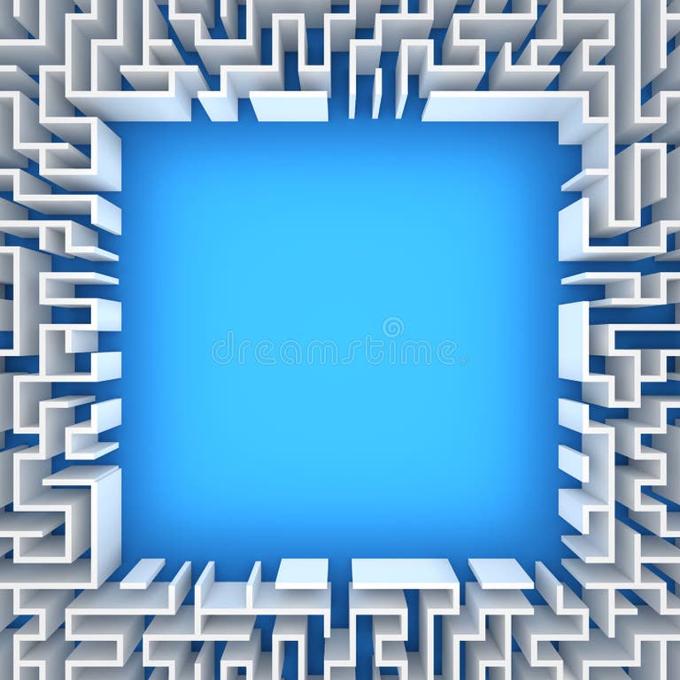 White Blank Maze Stock Illustrations – 535 White Blank Maze Stock ...