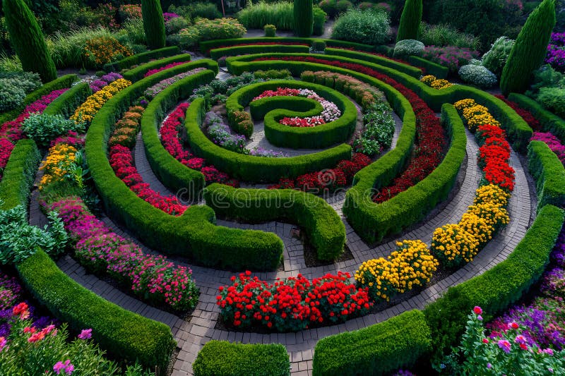 A Maze of Bright Natural Colors Stock Photo - Image of nature, close ...