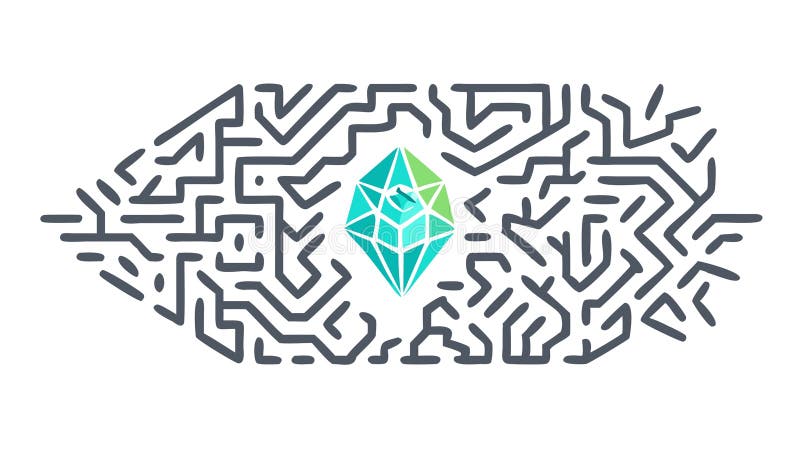 Maze with Central Crystal, Problem Solving, Innovation, Challenge ...