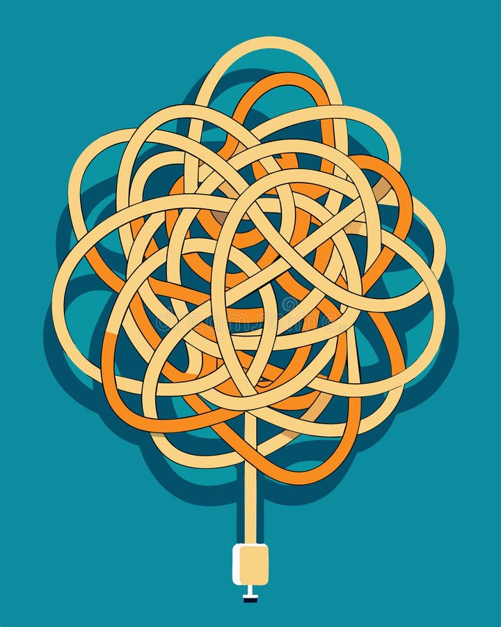 The Maze is a Chaotic Mix of Tangled Wires Representing the ...