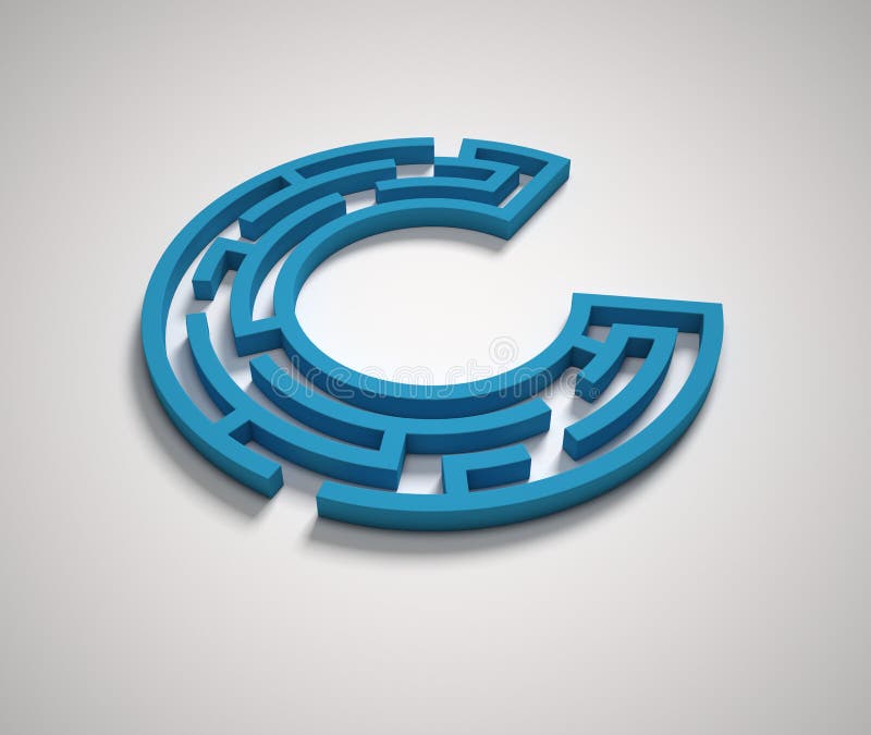 Maze Letter C Stock Illustrations – 83 Maze Letter C Stock ...