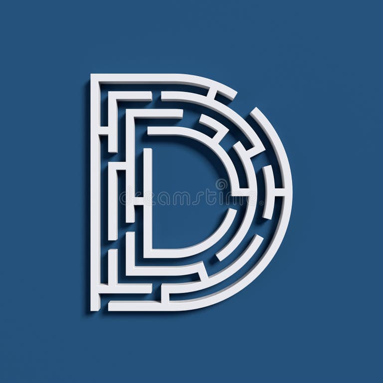 Letter D Maze Stock Illustrations – 54 Letter D Maze Stock ...