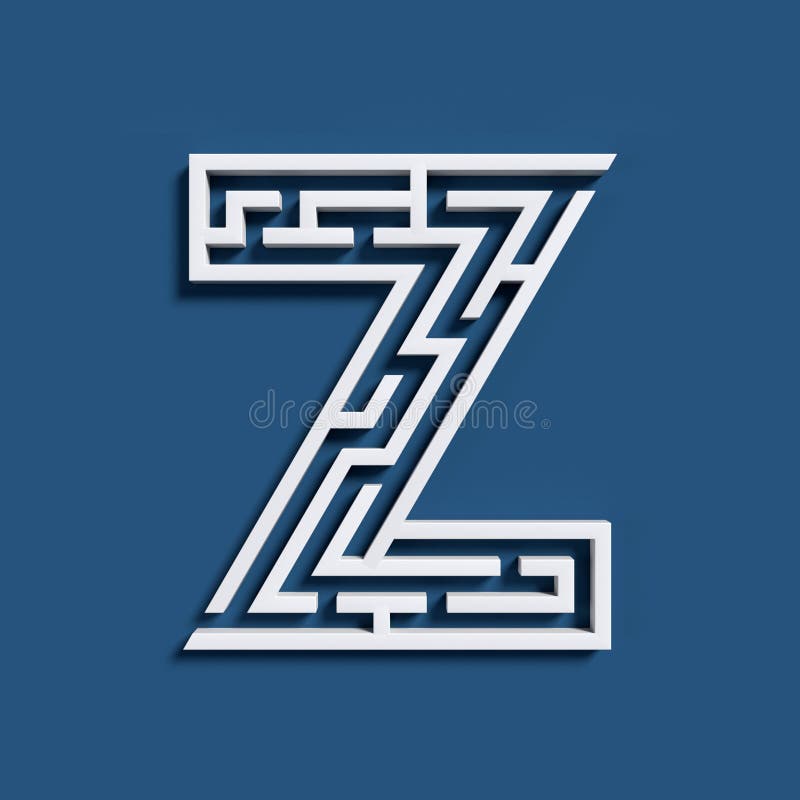 Maze Letter Z Stock Illustrations – 73 Maze Letter Z Stock ...