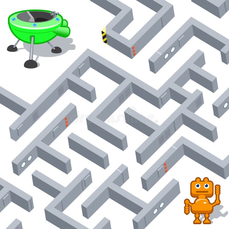 Robot Maze Stock Illustrations – 456 Robot Maze Stock Illustrations ...