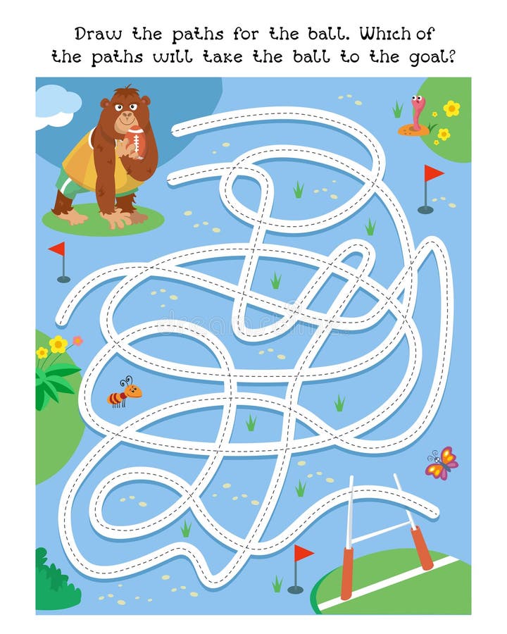 Maze Kid Which Way Stock Illustrations – 34 Maze Kid Which Way Stock ...