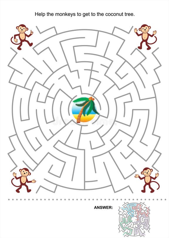 Printable Brain Mazes Stock Illustrations – 11 Printable Brain Mazes ...