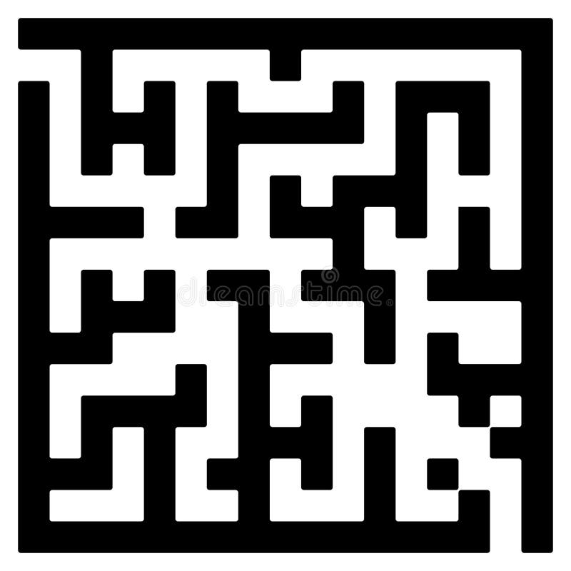 Maze Game Labyrinth with Entry and Exit.Vector Illustration Stock ...